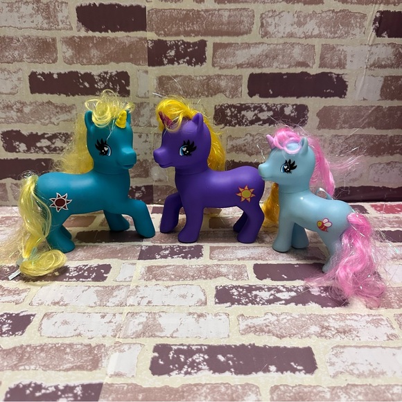 Hasbro | Toys | My Little Pony Hasbro Vibrant Pony Trio Blue Purple ...